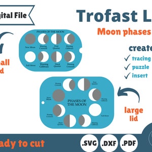 Moon Phases for Trofast Bin SVG File, Sensory Play, Montessori Activity ...