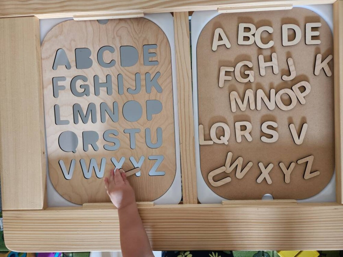 Alphabet Trofast Lid Template for IKEA Flisat Sensory Table - Etsy