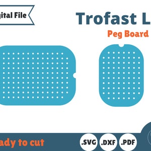 Peg Trofast Lid Template for IKEA Flisat Sensory Table, Small and Large ...