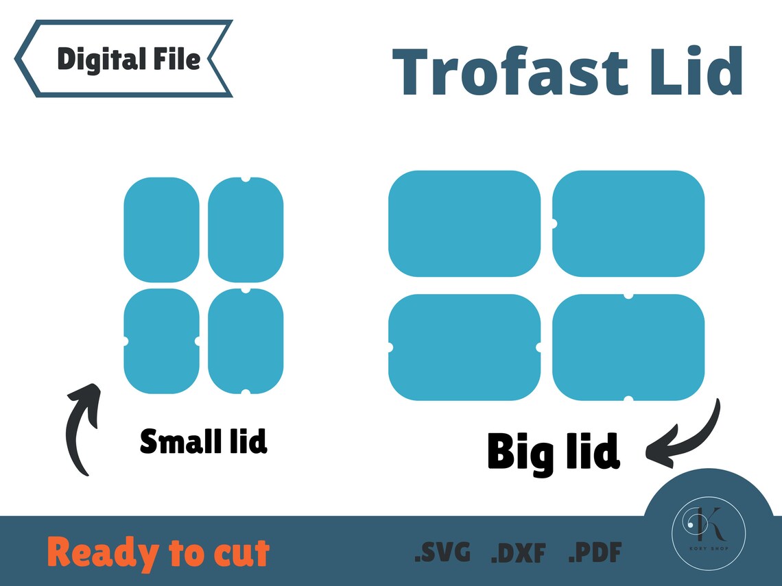 SVG Trofast Lid Template for IKEA Trofast Bins Flisat Sensory - Etsy