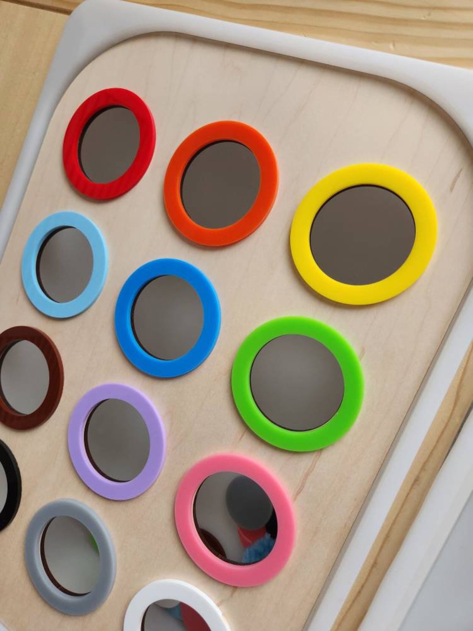 Colors Ring Sorting Trofast Lid SVG for IKEA Flisat Sensory Table ...