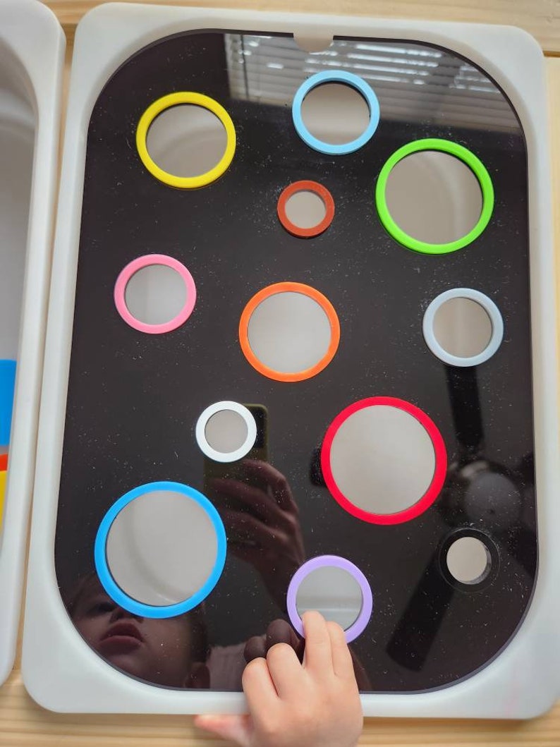 Multi Holes Sorting Trofast Lid Template for IKEA Flisat Sensory Table ...