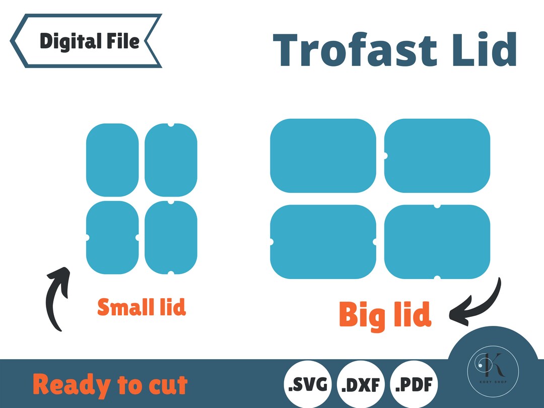SVG Trofast Lid Template for IKEA Trofast Bins, Flisat Sensory Table ...