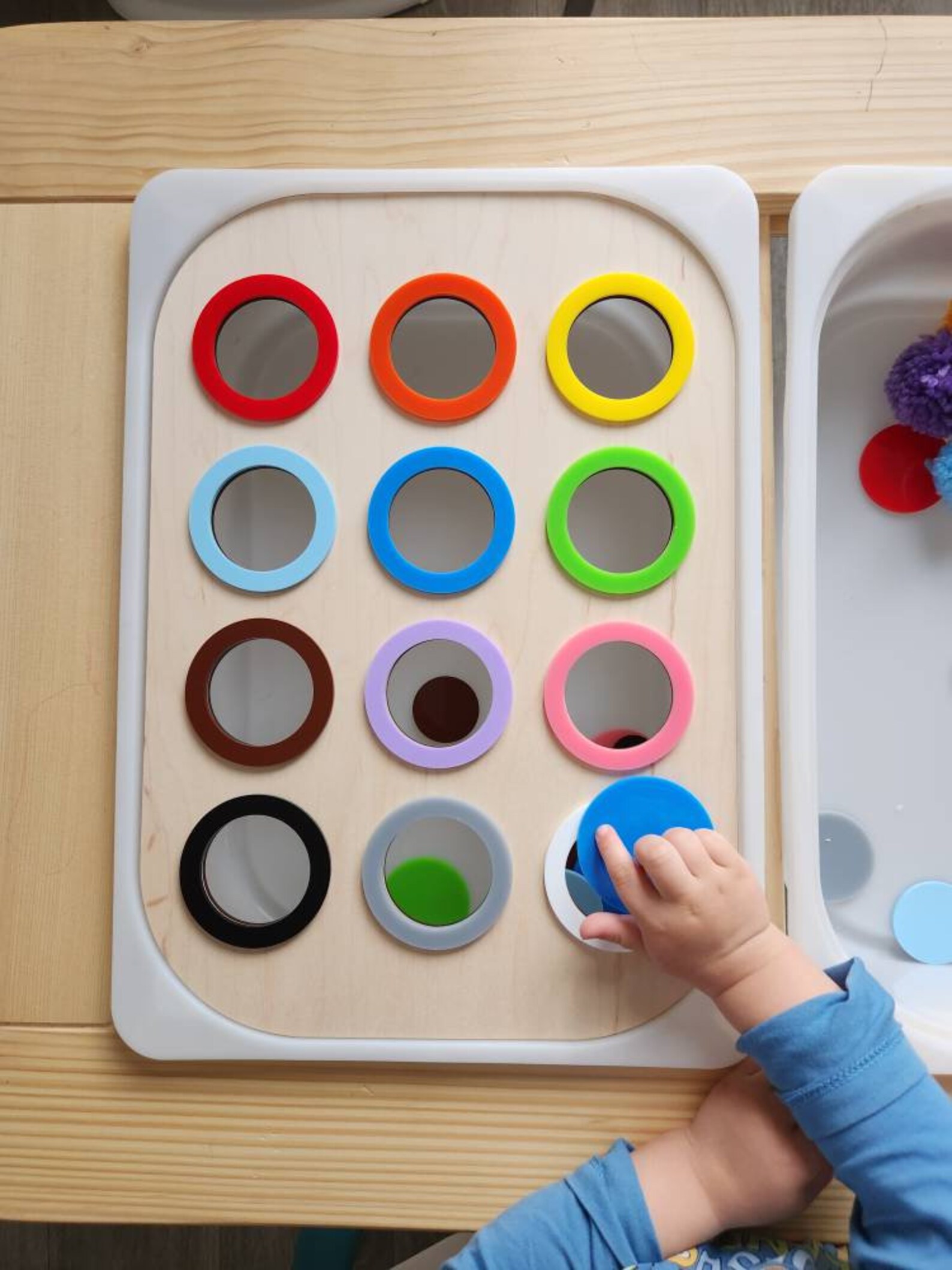 Colors Ring Sorting Trofast Lid SVG for IKEA Flisat Sensory - Etsy