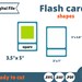 Flash Cards With Shapes, SVG File, Ready for Cut 18 Shapes 3 Stiles ...