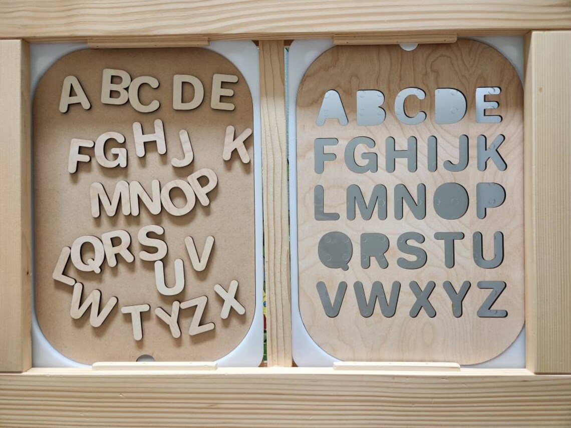 Alphabet Trofast Lid Template for IKEA Flisat Sensory Table - Etsy Canada