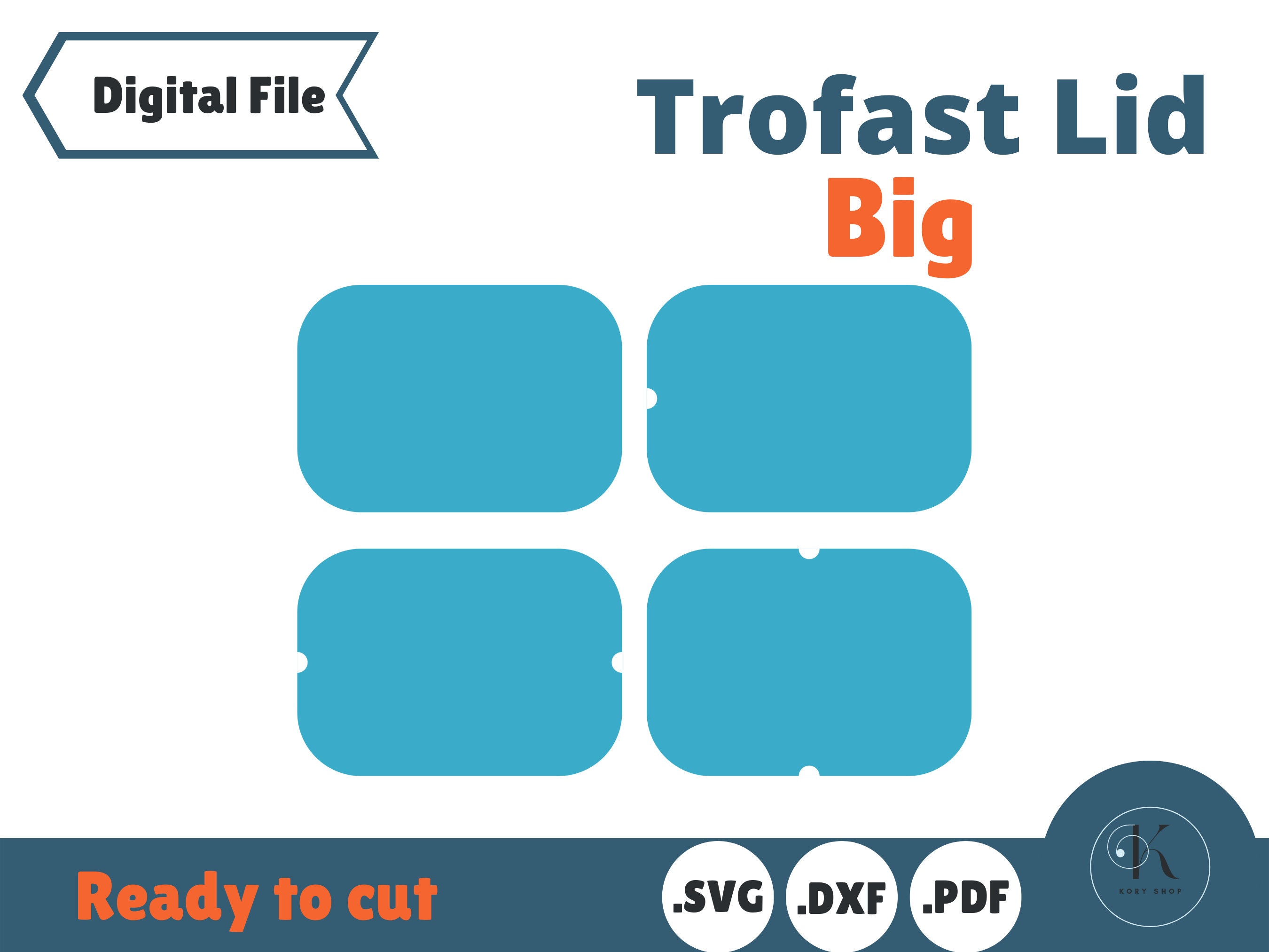 Large Trofast Bins, Flisat Sensory Table, Laser Cut File, Glowforge ...