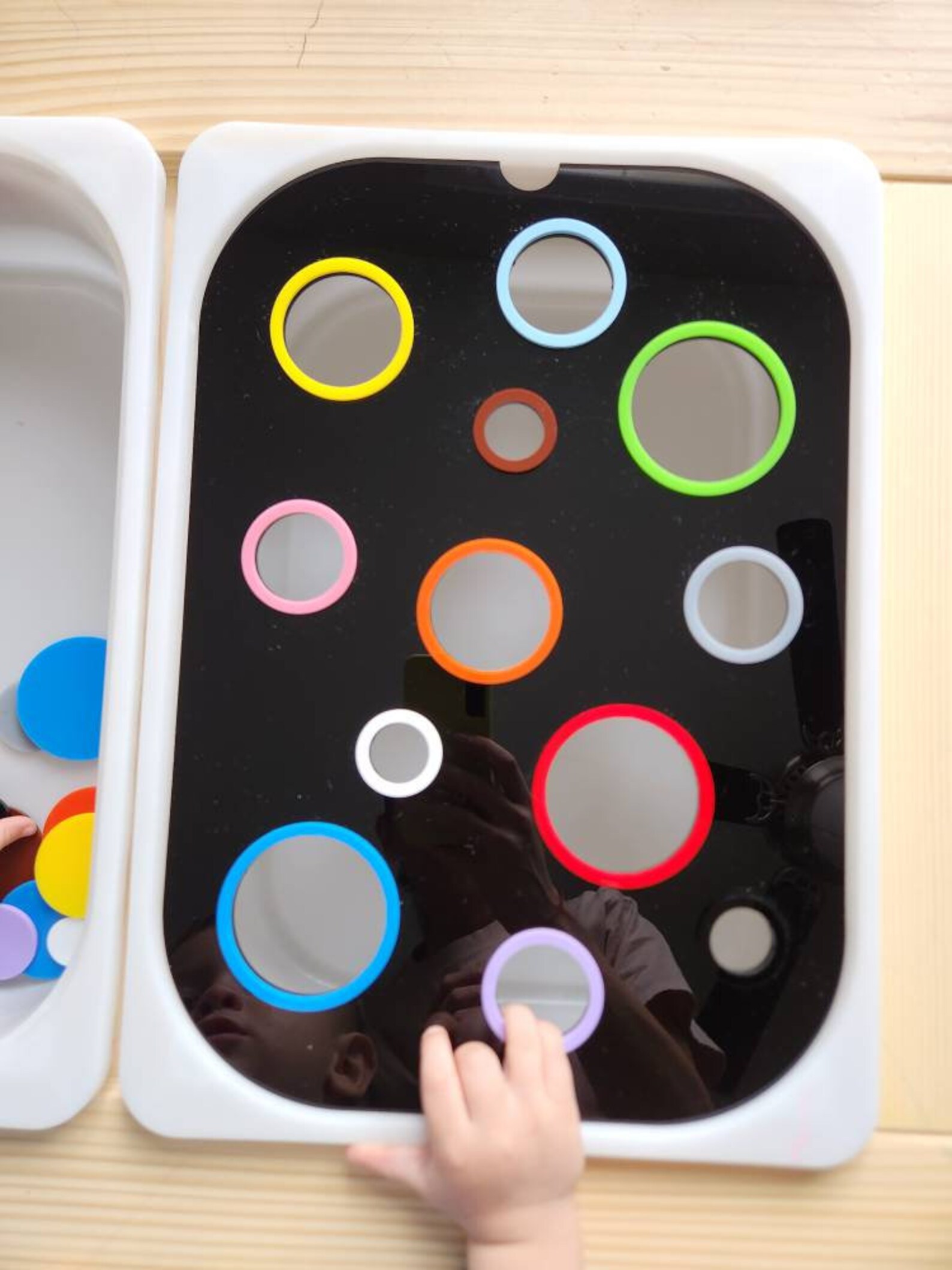 Colors Ring Sorting Trofast Lid SVG for IKEA Flisat Sensory - Etsy