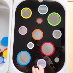 Colors Ring Sorting Trofast Lid SVG for IKEA Flisat Sensory Table ...