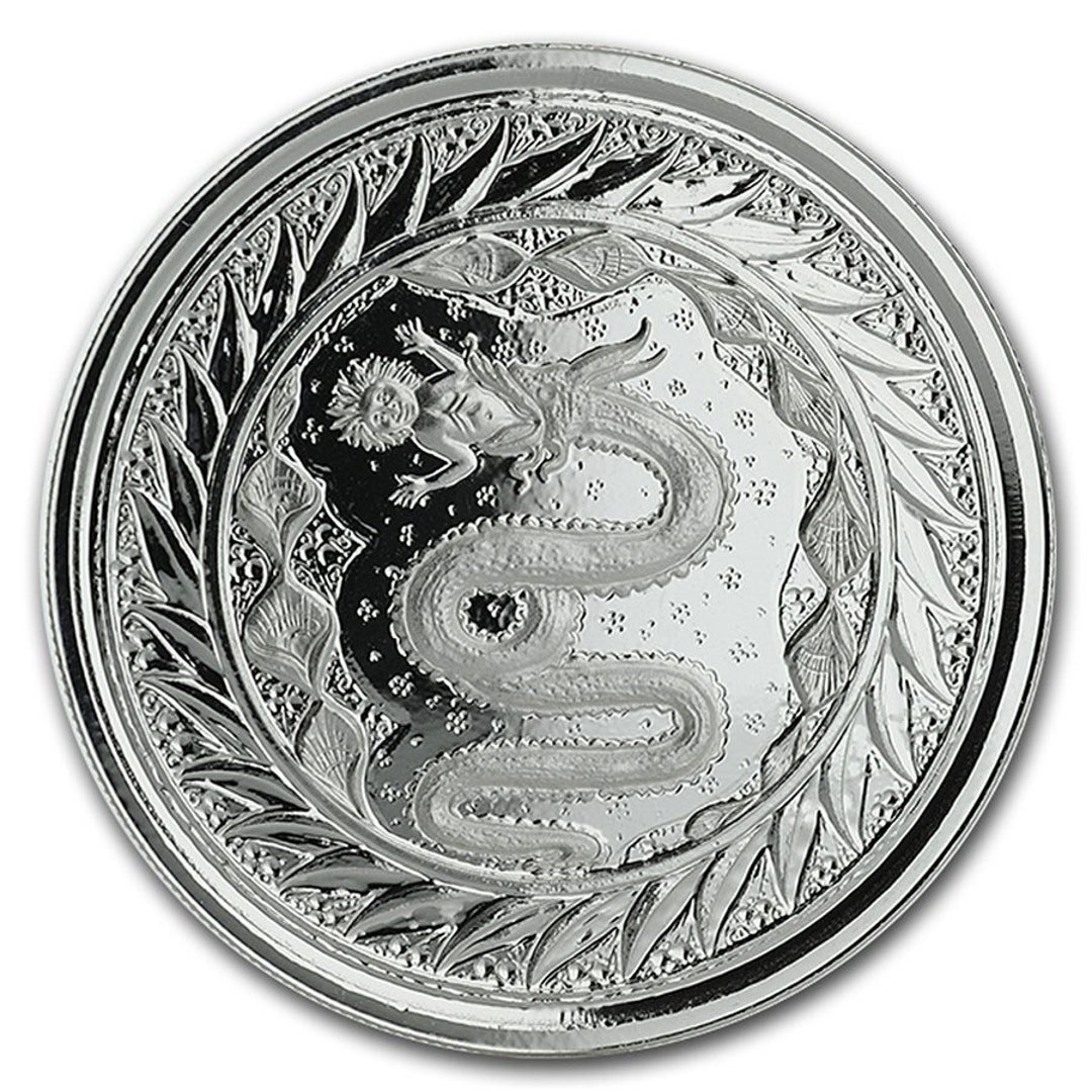 1 Oz .999 Fine Silver Bullion SAMOA Silver Serpent of Milan Coin 2020 ...