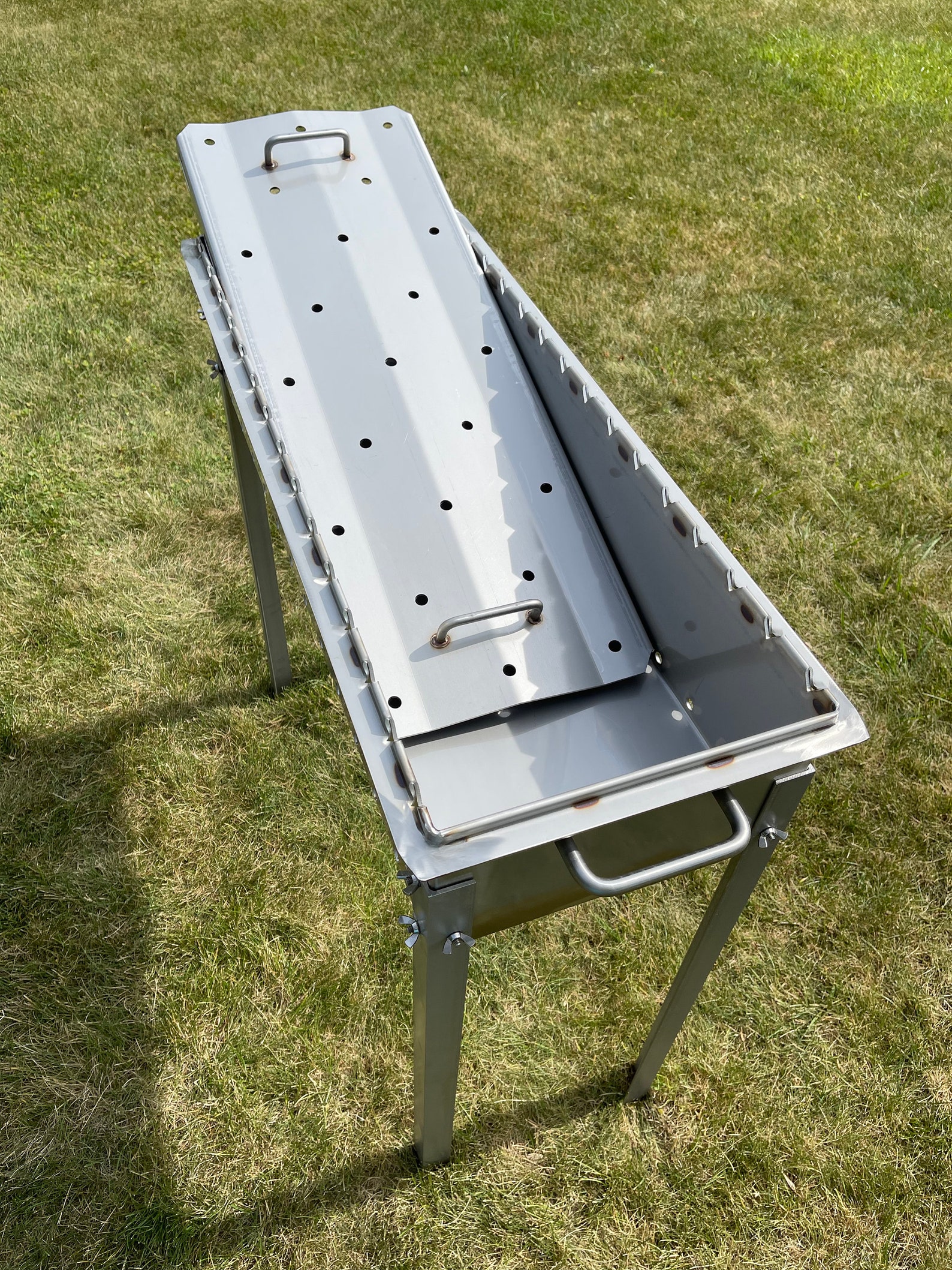 Large Heavy-duty STAINLESS Steel BBQ Grill / MANGAL 11 Ga 3mm - Etsy