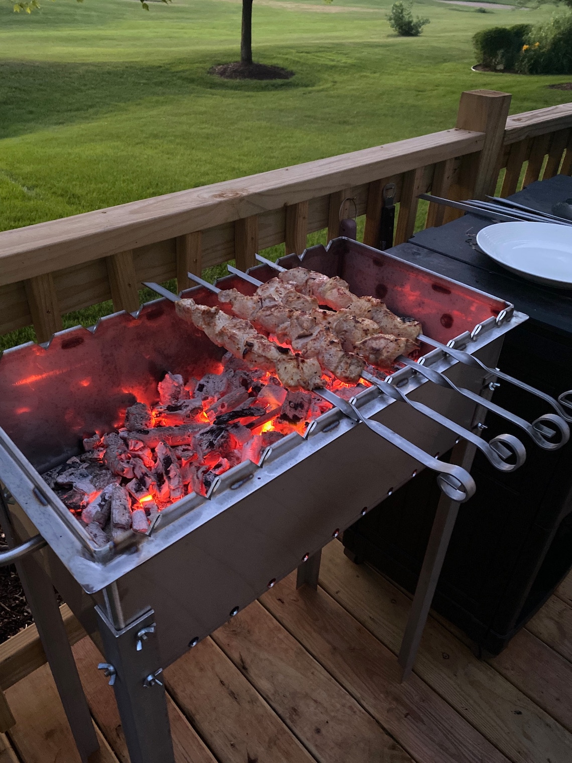 Heavy-duty Stainless Steel BBQ Grill / MANGAL 11 Ga 3mm 10 - Etsy