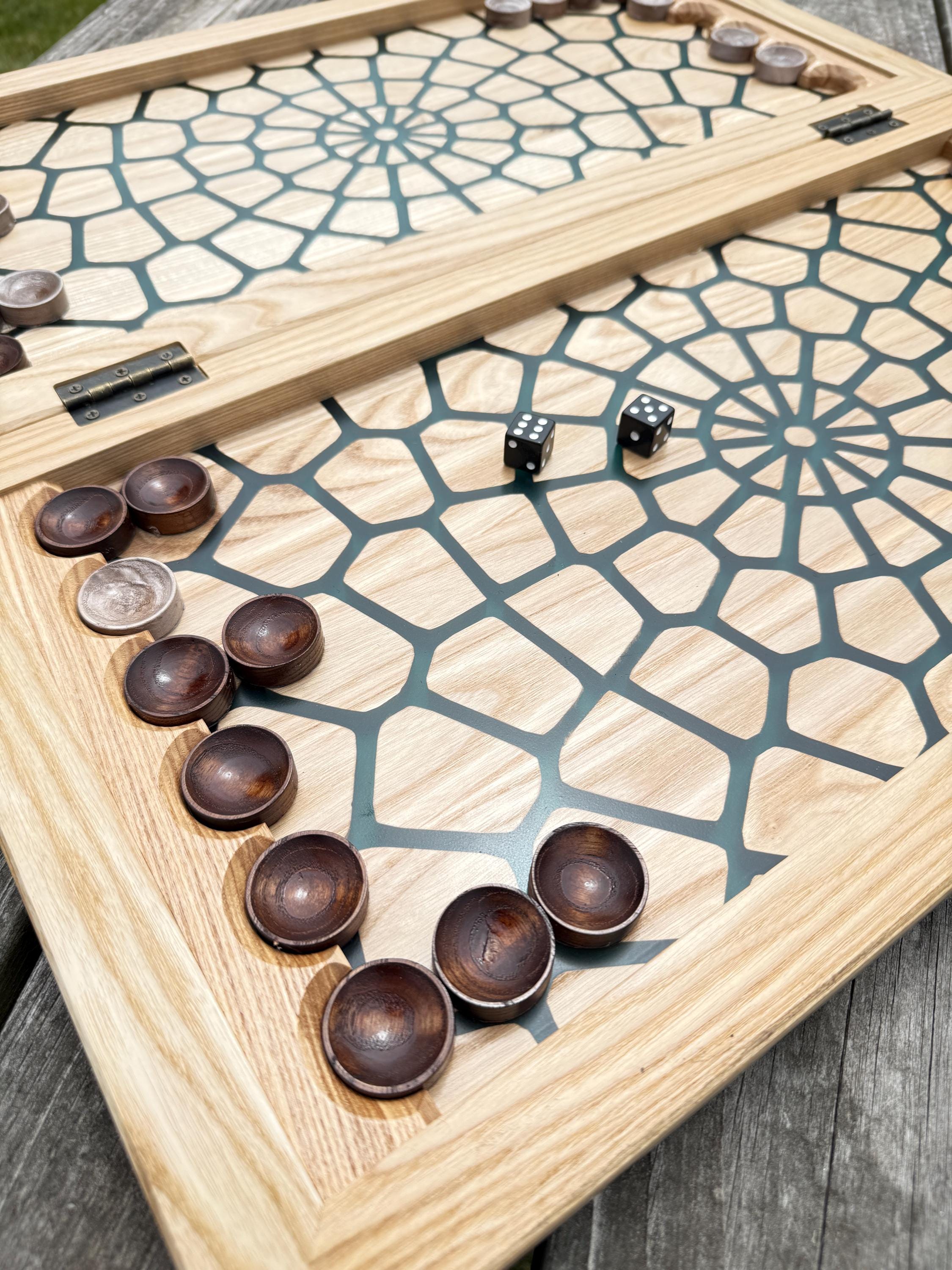 Luxury Wooden Backgammon Set / NARDY - Etsy