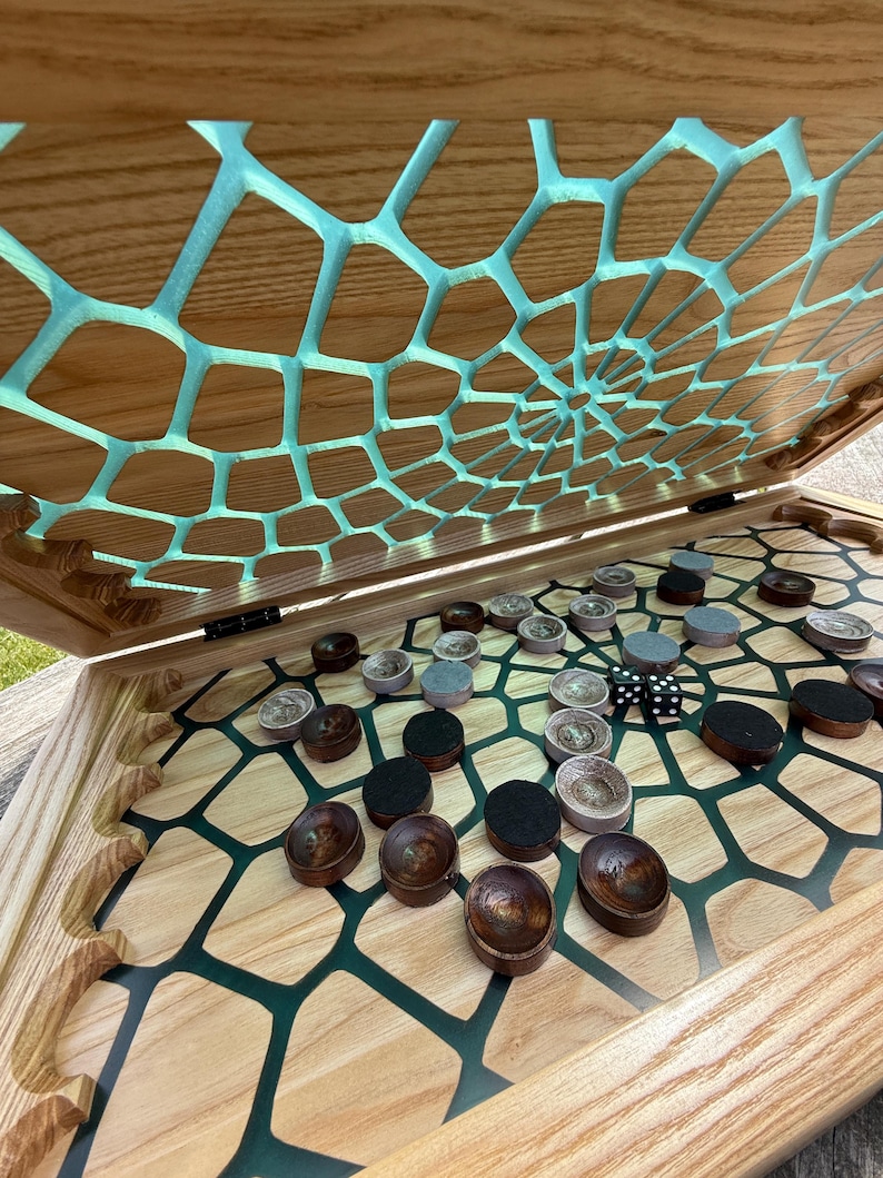 Luxury Wooden Backgammon Set / NARDY - Etsy