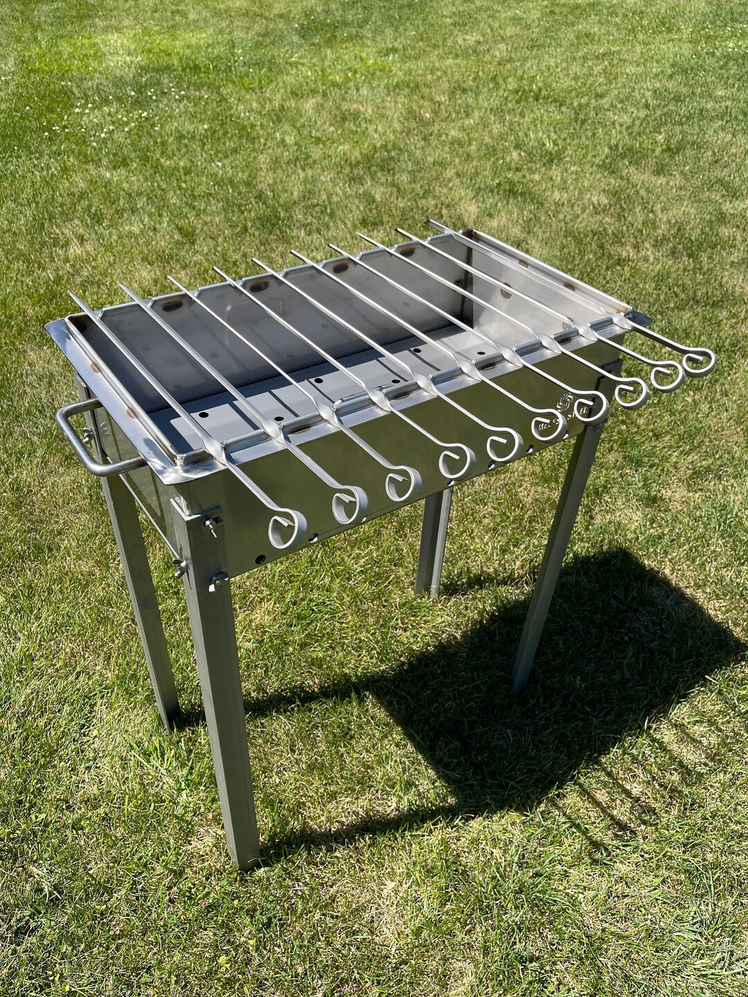 Heavy-duty STAINLESS Steel BBQ Grill / MANGAL 11 Ga 3mm 10 - Etsy