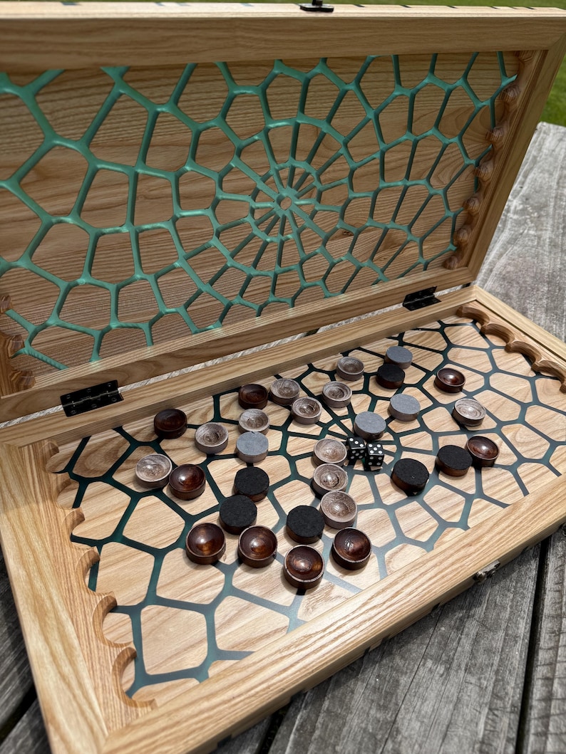 Luxury Wooden Backgammon Set / NARDY - Etsy