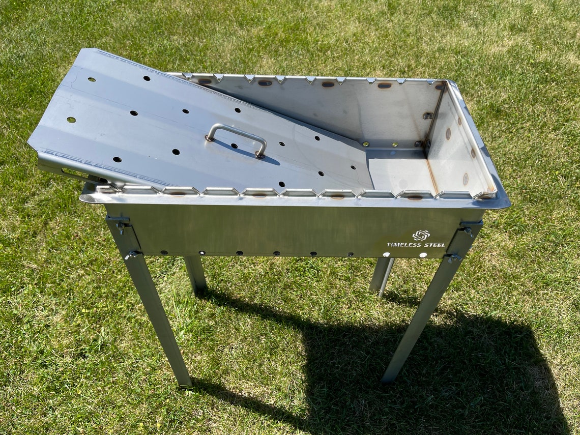 Heavy-duty STAINLESS Steel BBQ Grill / MANGAL 11 Ga 3mm 10 - Etsy