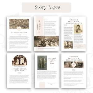 Family Reunion Booklet Editable Template | Canva Template | iPad Mac PC ...