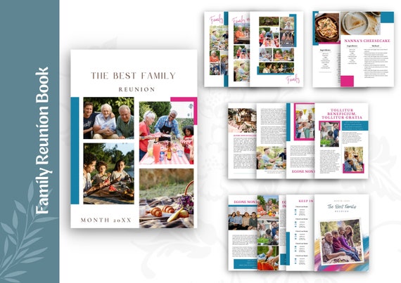 Family Reunion Booklet Layout Family Reunion Template | PosterMyWall