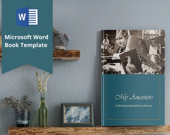 My Life Book Template MS Word Instant Printable Download | Etsy
