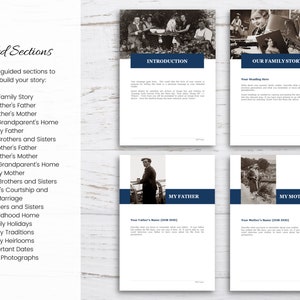 Our Family Book Template | MS Word | Instant Printable Download ...