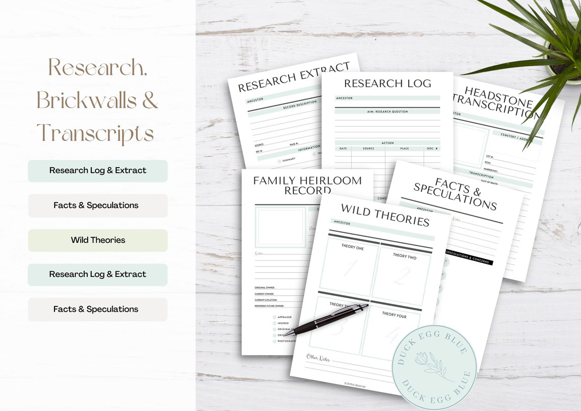 Family History Worksheet Bundle | Worksheets | PDF | Genealogy | Blue ...