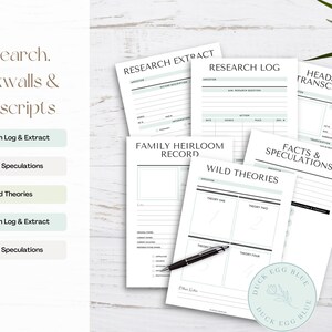 Family History Worksheet Bundle | Worksheets | PDF | Genealogy | Blue ...