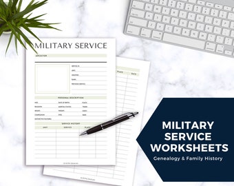 Genealogy Worksheet | Etsy