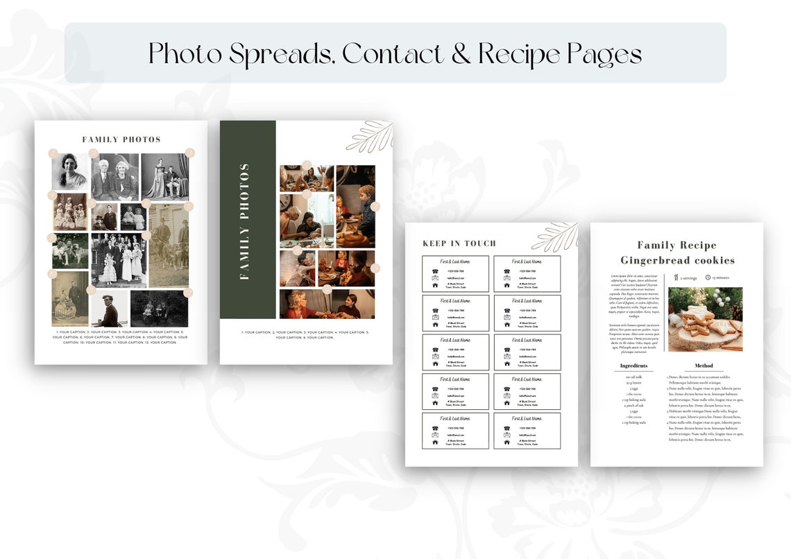 Family Reunion Booklet Editable Template | Canva Template | iPad Mac PC ...