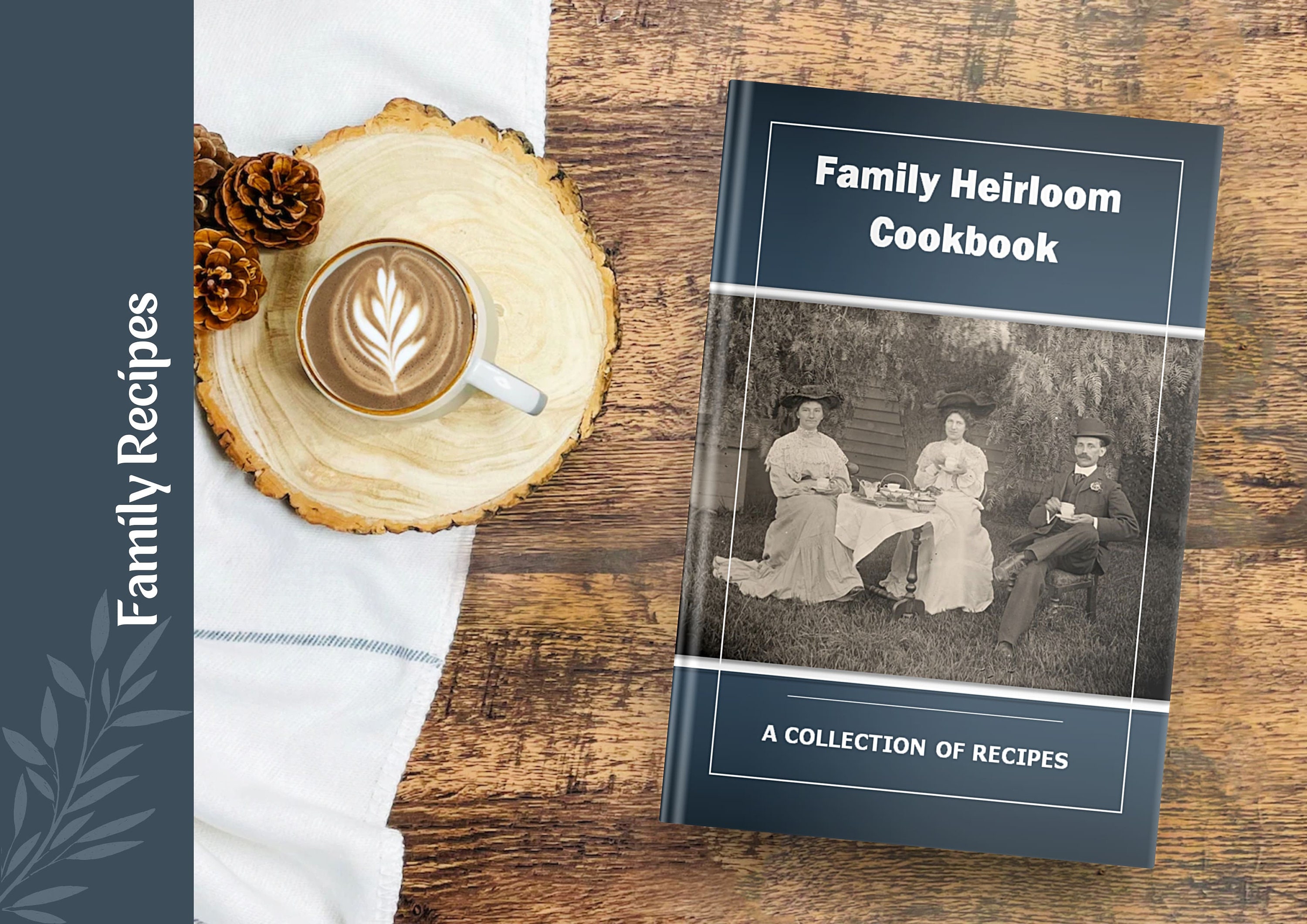 Family Heirloom Cookbook Template | MS Word Template | Cookbook ...