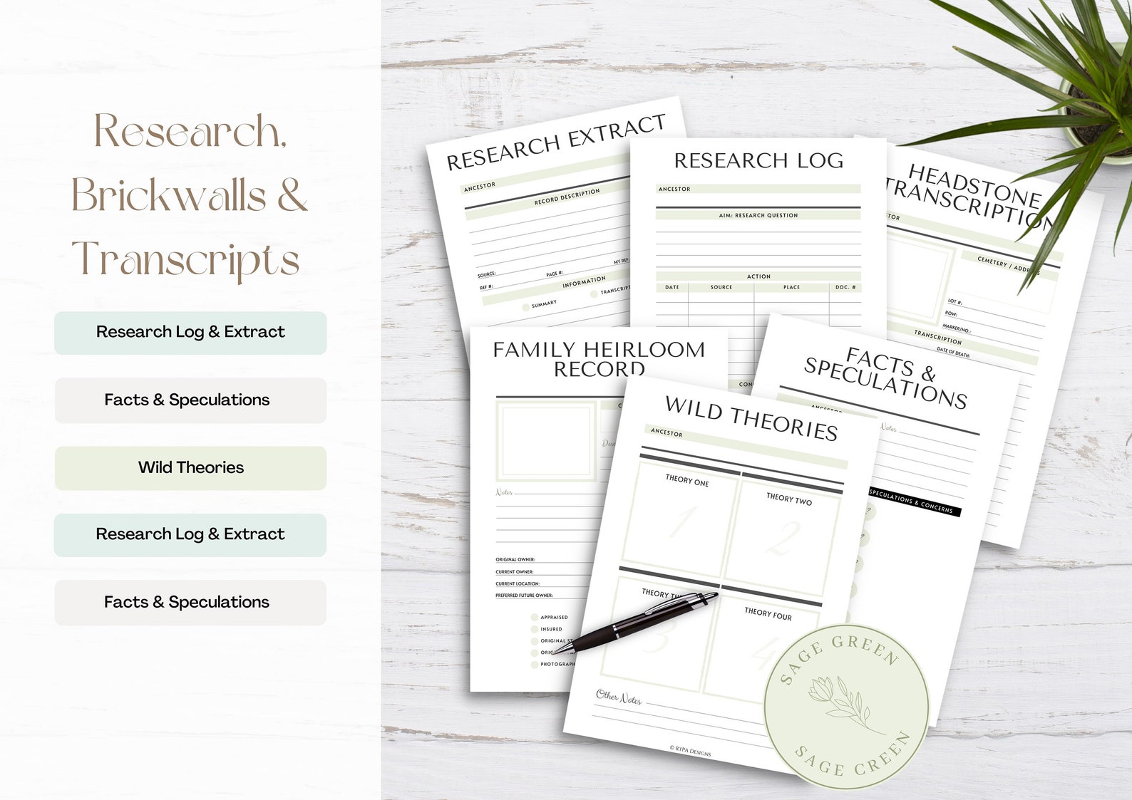 Family History Worksheet Bundle | Worksheets | PDF | Genealogy | Sage ...
