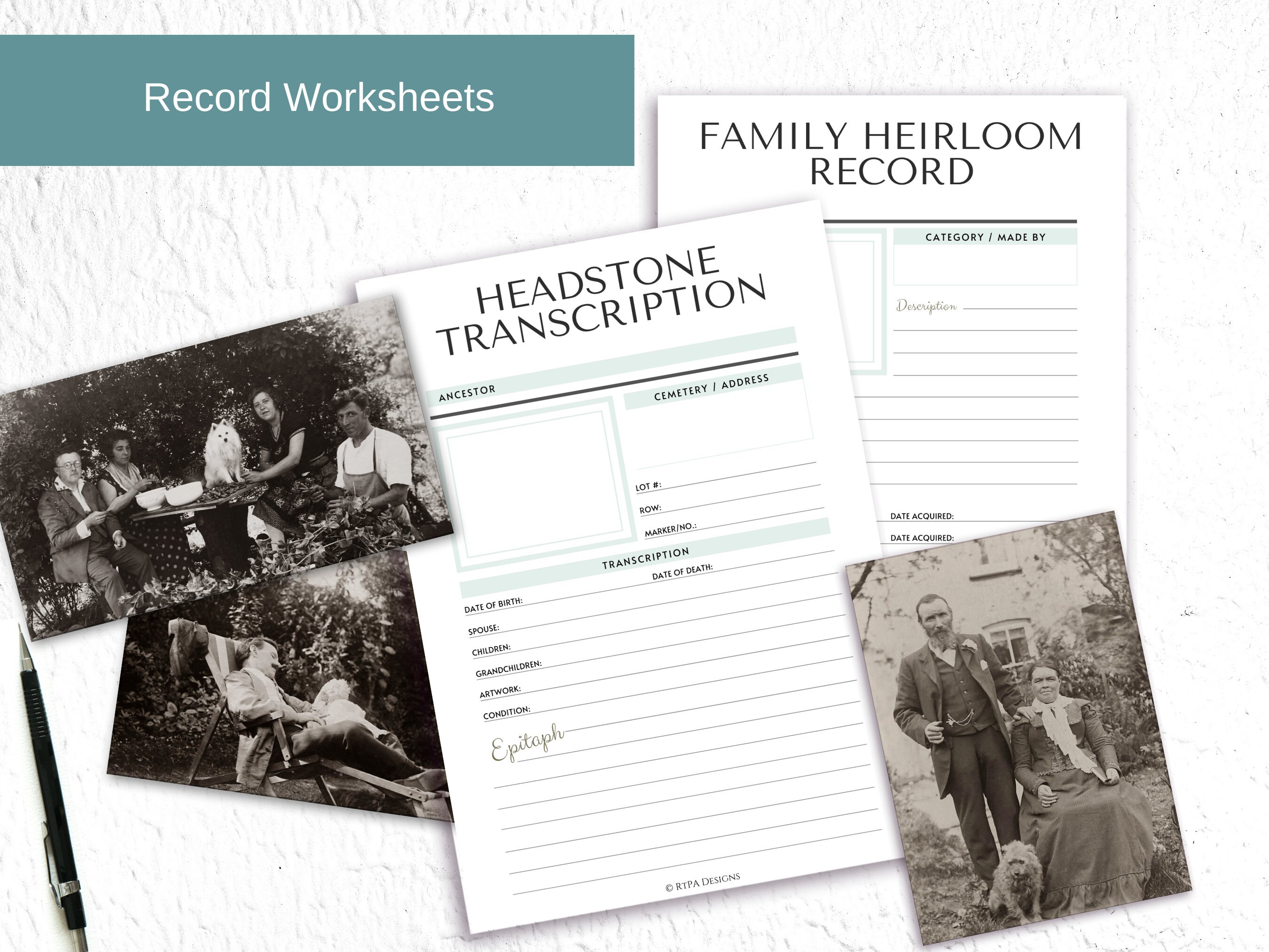 Family History Worksheet Bundle Worksheets PDF Genealogy | Etsy Australia