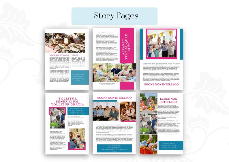 Family Reunion Booklet Editable Template | Canva Template | iPad Mac PC ...