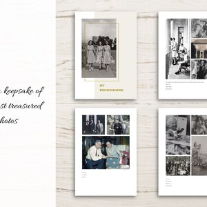 My Life Book Template | MS Word | Instant Printable Download | Simple ...