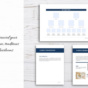 Our Family Book Template | MS Word | Instant Printable Download ...