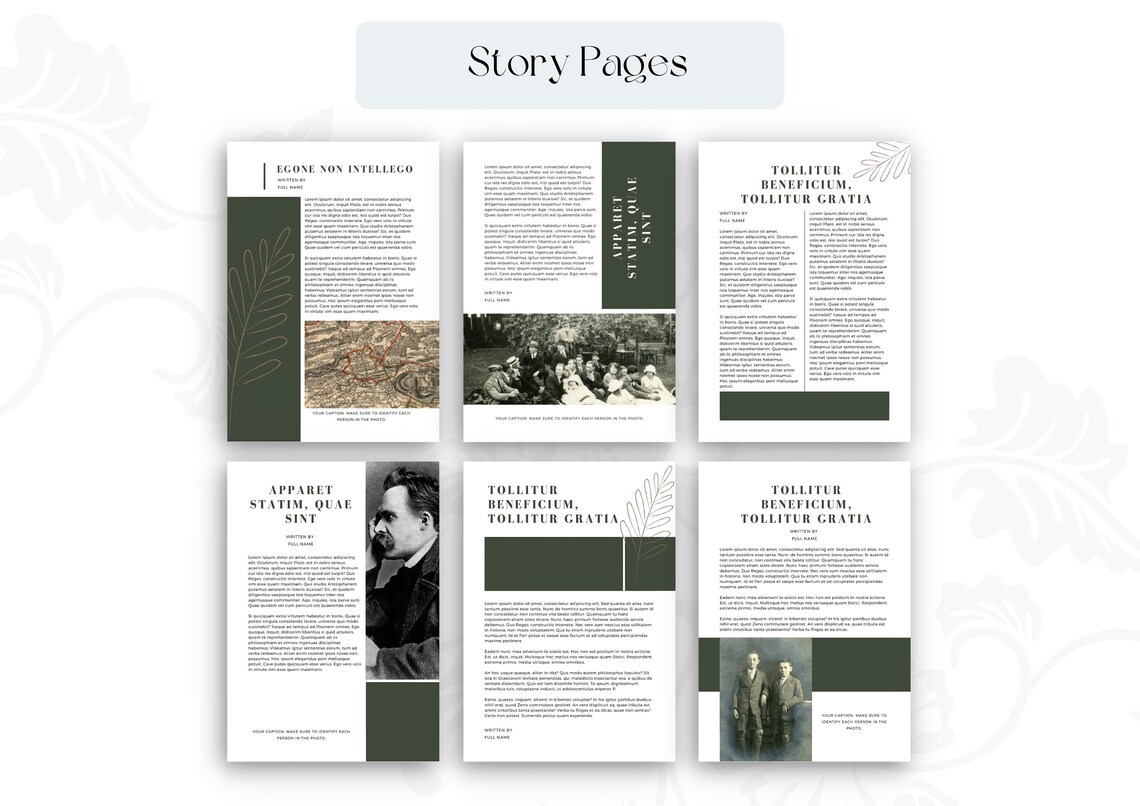 Family Reunion Booklet Editable Template | Canva Template | iPad Mac PC ...