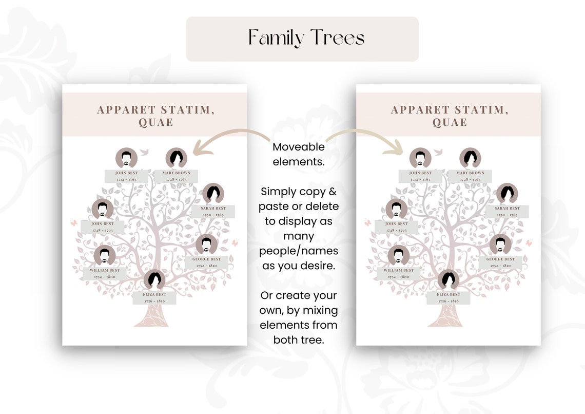 Family Reunion Booklet Editable Template | Canva Template | iPad Mac PC ...