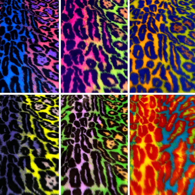 Red Leopard Faux Fur Coat - Etsy