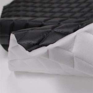 Vinyl Grain Texture Quilted Foam Fabric 2"x3" Diamond With 3/8" Foam ...