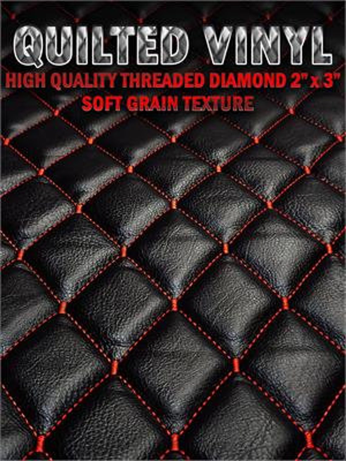 Vinyl Soft Grain Thread Quilted Foam Fabric With3/8 Foam - Etsy