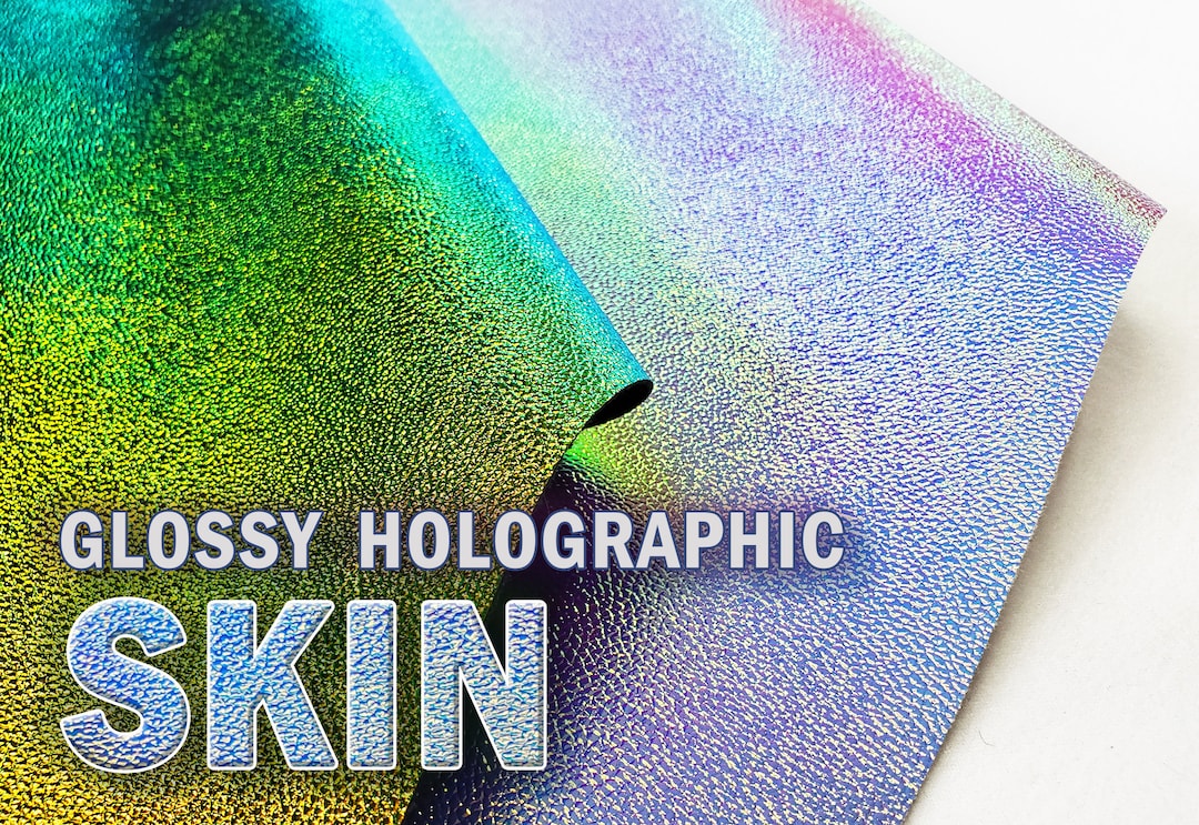 Hologram Vinyl Skin Upholstery Embossed Holographic Fabric 54" Wide ...