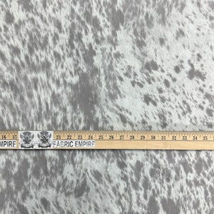 Velvet Suede Texas SPOTTED LONGHORN Cow Print COWABUNGA Fabric ...