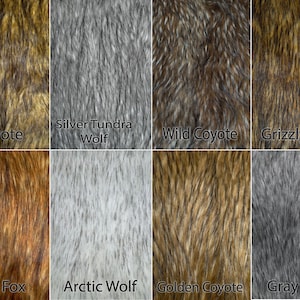 Faux Animal Fake Fur 900-1400gram Heavy Full Long Pile 65" Wide Sold by ...