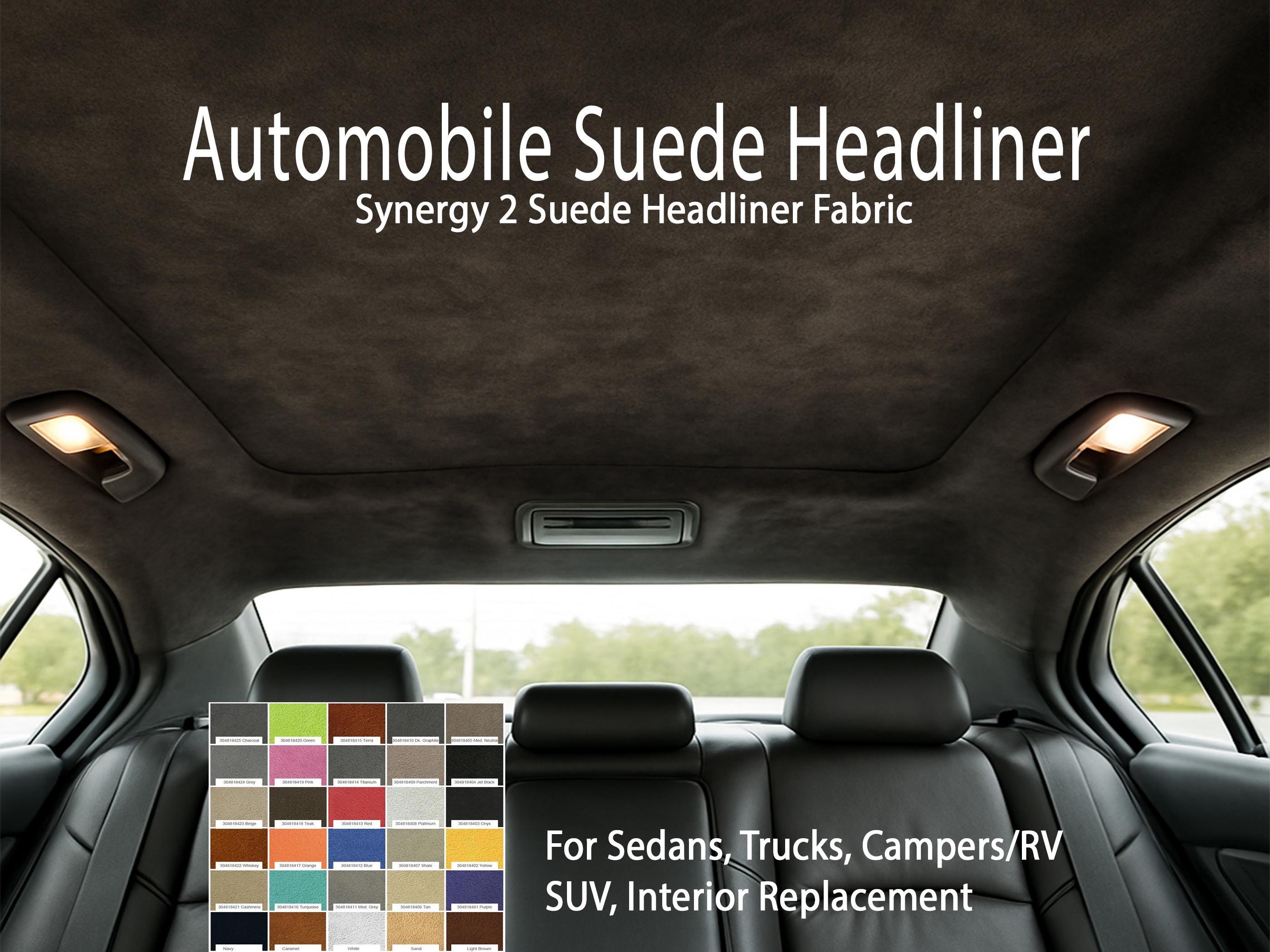 SYNERGY Suede Headliner Fabric W 1/8" Foam Back – Automotive Ceiling ...