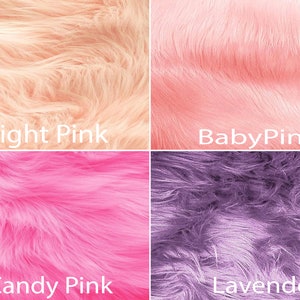 Fake FULL FUR Long Pile Quality Shaggy/craft Sewing Cosplay Furries ...