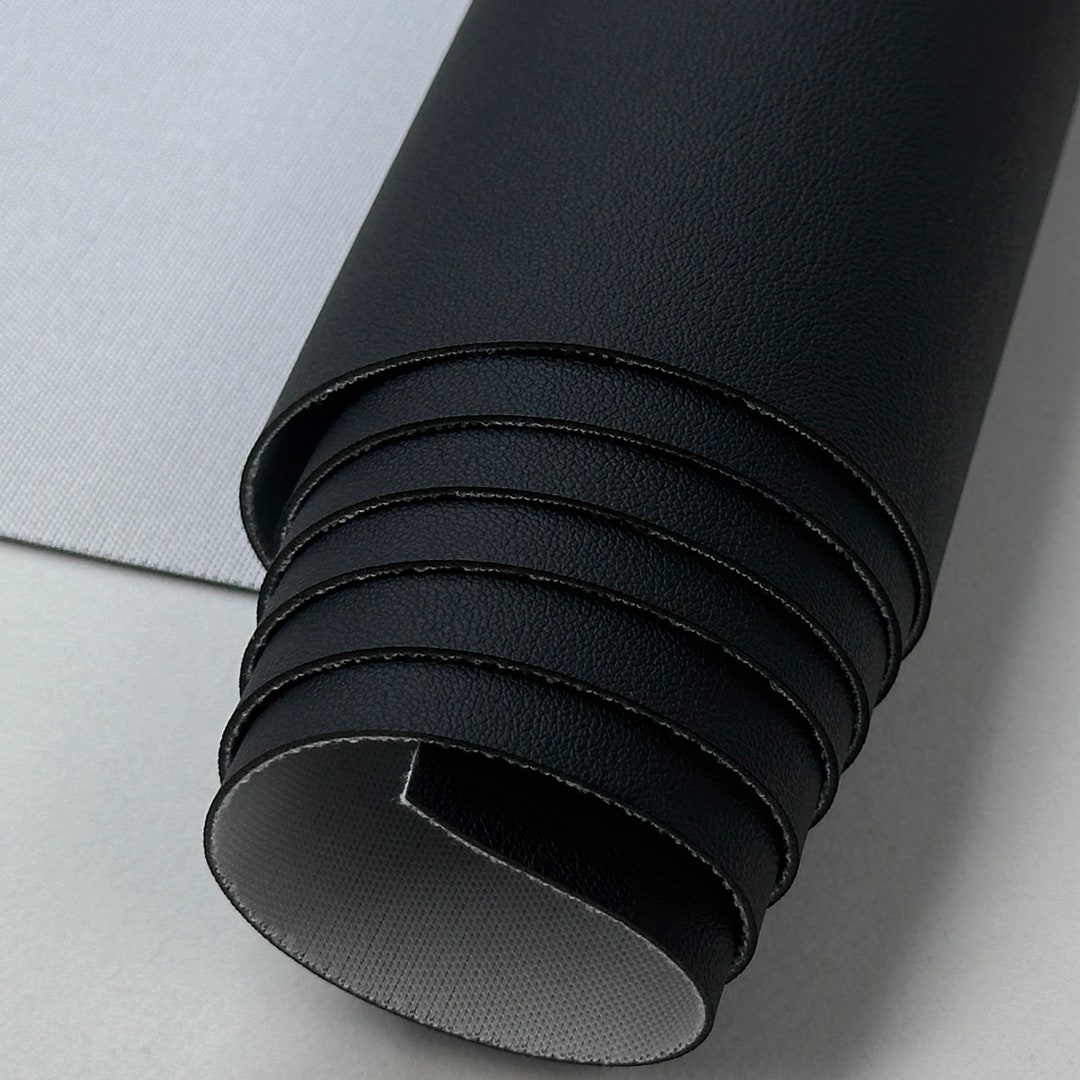 Black Flex Automotive Vinyl 2-way Stretch (32oz per Yard) PU Faux ...