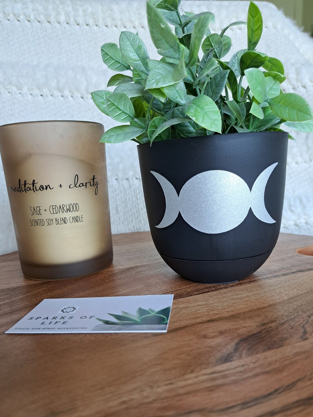 Triple Goddess Planter | Lunar Planter | Moon Plastic Planter Pot - Etsy
