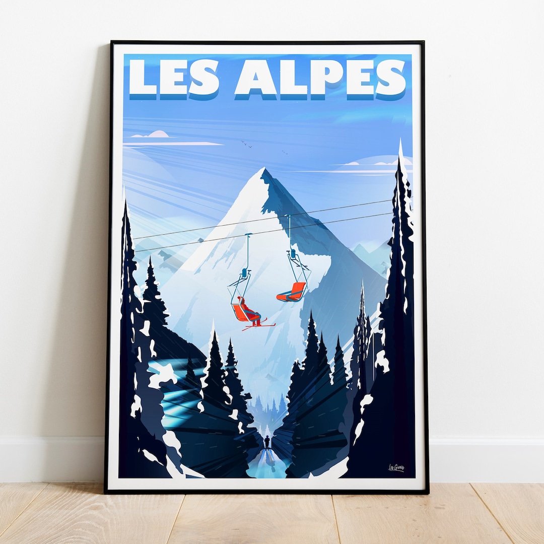 Poster the Alps - Etsy