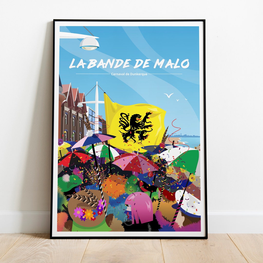 Malo Les Bains Poster - Malo's Gang - Etsy