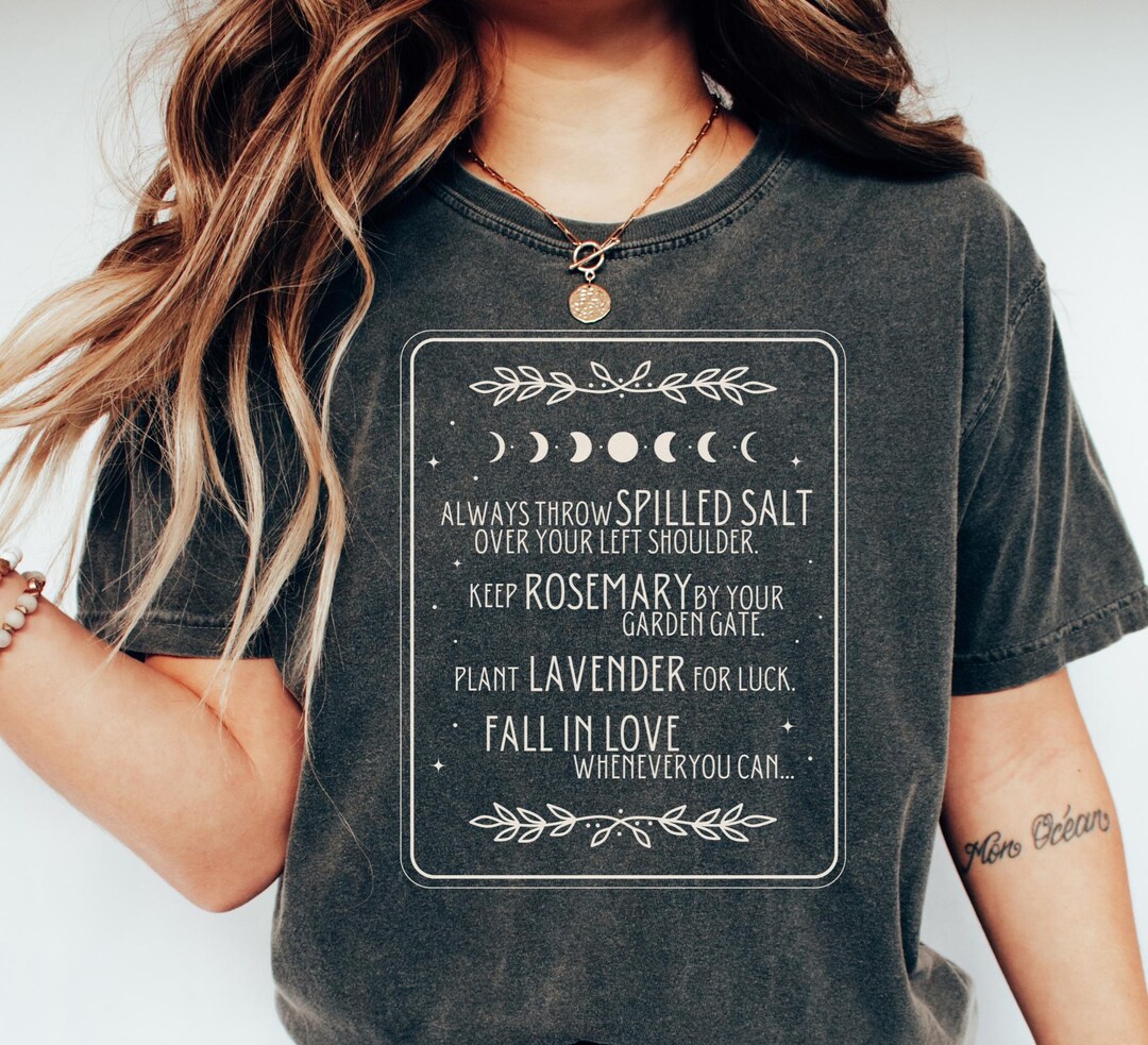 Practical Magic Shirt Salt Rosemary Lavender Love Witch Sweatshirt ...